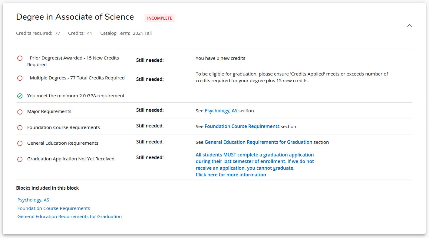 Degree Works | Track Your Academic Progress at SUNY Niagara